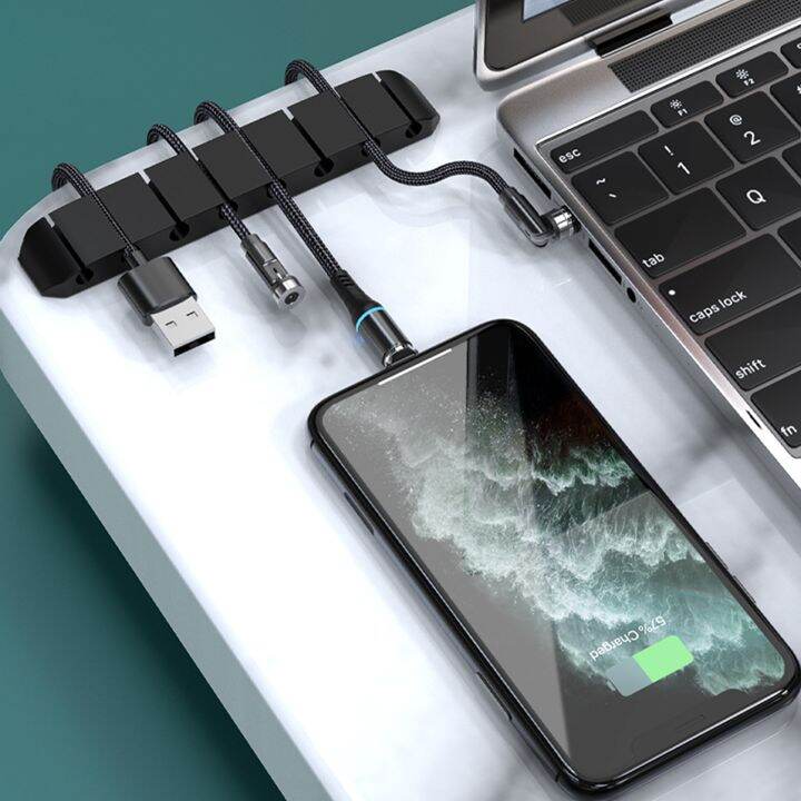Desk Cable Clip Management Long-Lasting Desktop Cord Holder Adhesive ...