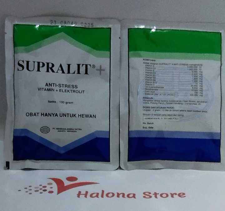 SUPRALIT PLUS 100 GR Kombinasi multivitamin dan elektrolit anti stress ...