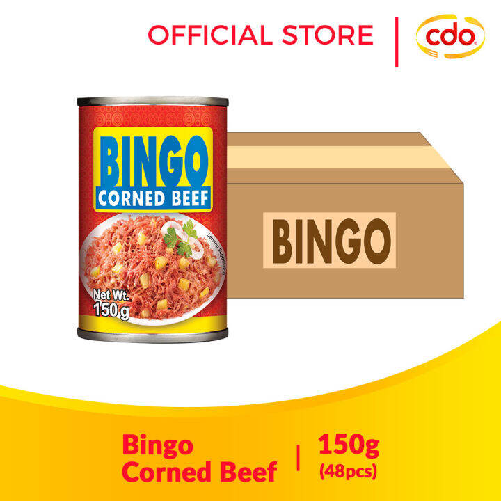 BINGO Corned Beef 150g x 48 | Lazada PH