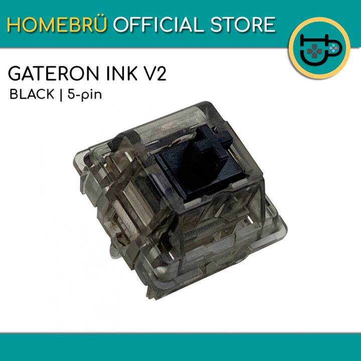 【Ready Stock】 10pcs Gateron Black Inks v2 | 5-pin Linear Mechanical ...