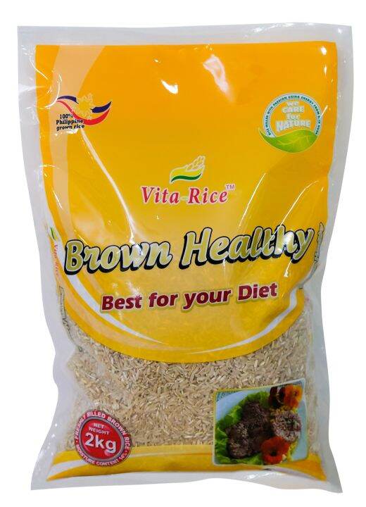 Vita Rice Brown Healthy 2kg | Lazada PH