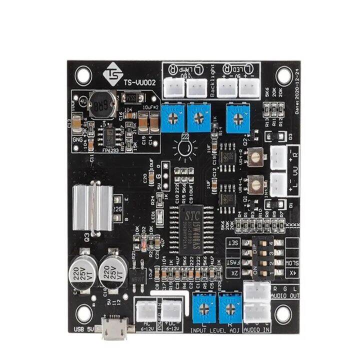 Audio Power Meter Vu Level Meter Db Power Amplifier With Adjustable ...