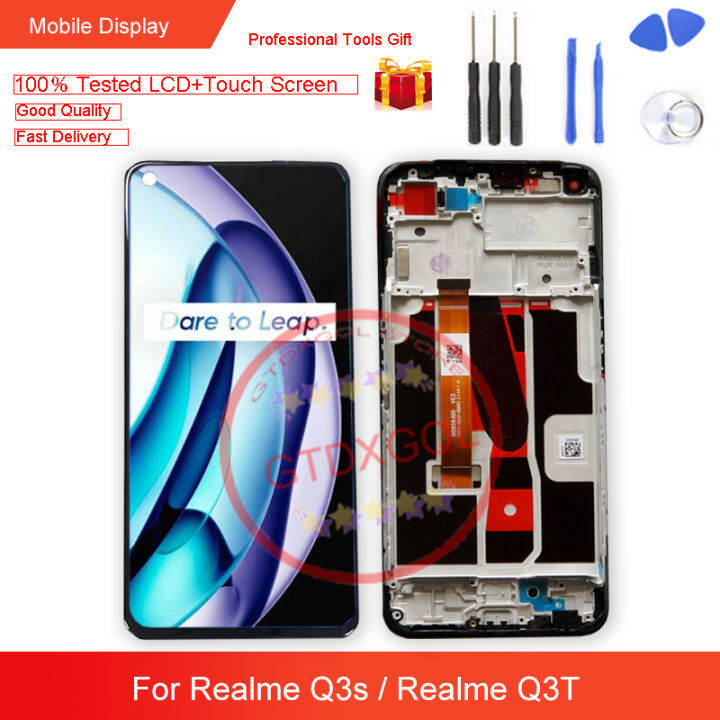 6.6 inches Original NEW For Realme Q3s / Realme Q3T LCD Display Touch Panel Screen Sensor Repair ...