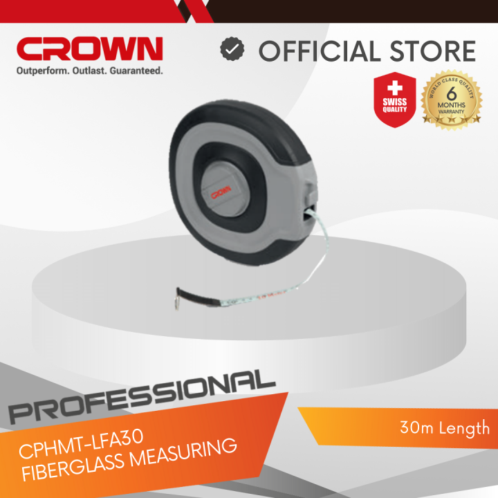 CROWN Long Fiberglass Measuring Tape 30m CPHMT-LFA30 | Lazada PH