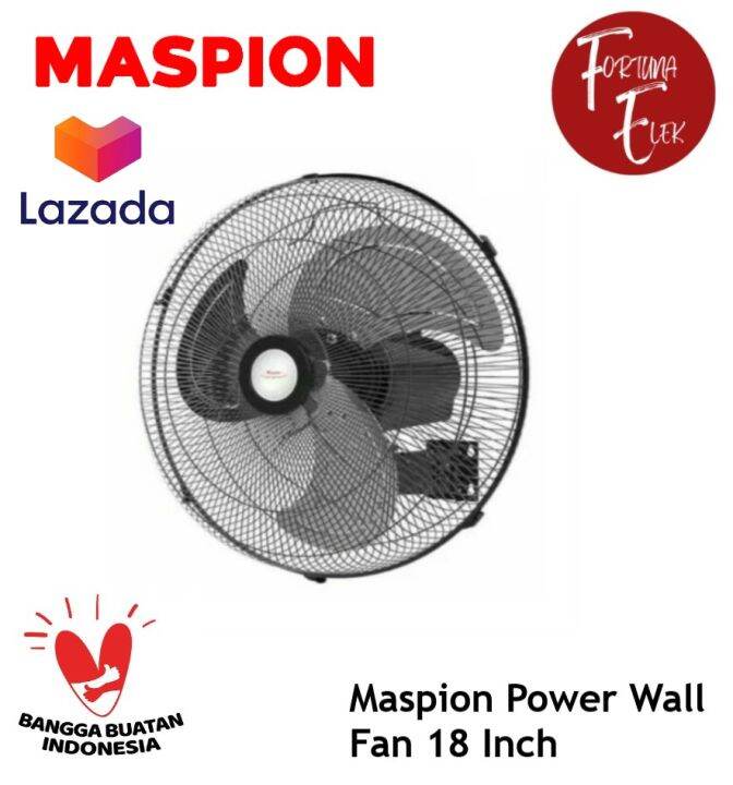 Maspion Power Wall Fan 18 Inch PW-456 Kipas Angin Dinding Tornado ...