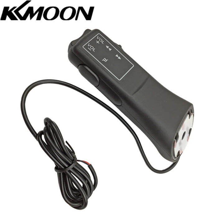 5 Keys Universal Car Steering Wheel Button Remote Controller Wired Auto ...