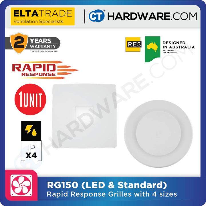 ELTA TRADE RAPID RESPONSE GRILLES LED LIGHT & STANDARD WHITE WITH ...