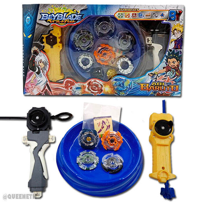 SET Beyblade Toy With Spark Launcher And Handle, 4PCS Beyblade with ...