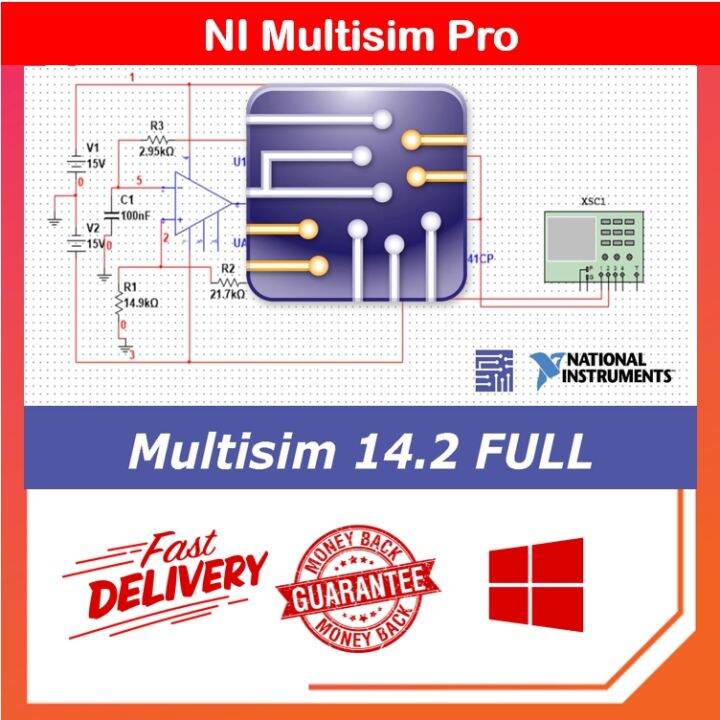 NI Multisim 14.3 Pro | Lifetime For Windows | Full Version [ Sent email only ] | Lazada.co.th