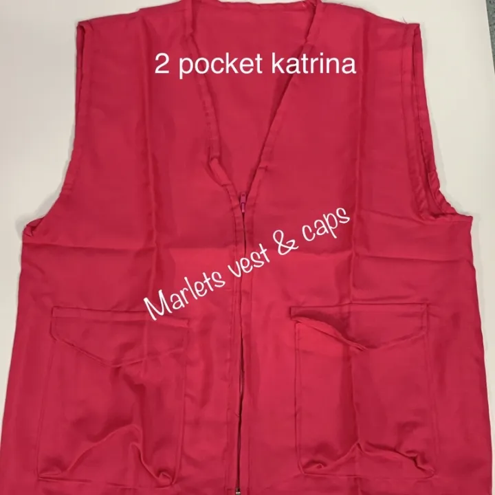 2 pocket Vest ,Barangay Tanod,Chaleco ,Toda, Election Vest | Lazada PH