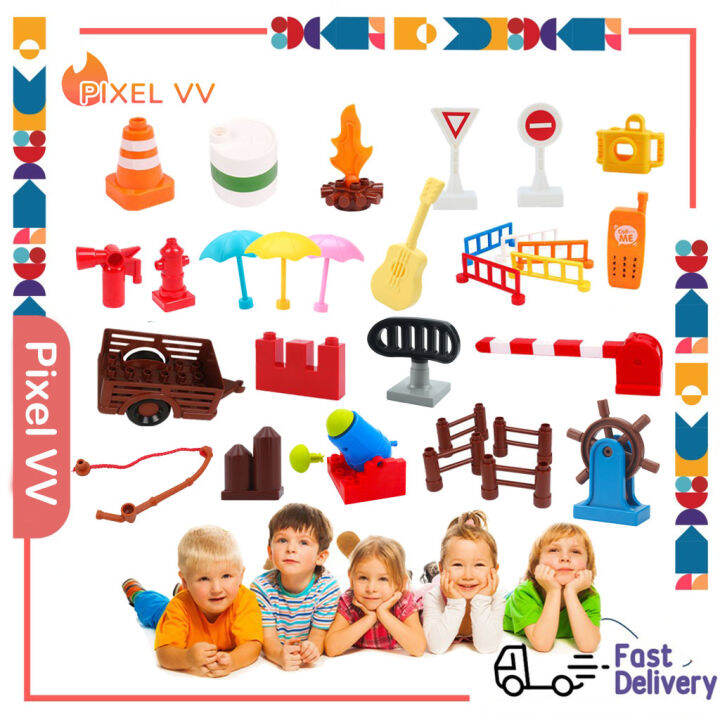 Lego Bricks Scene Accessories Duplo Accessories Building Blocks Large ...
