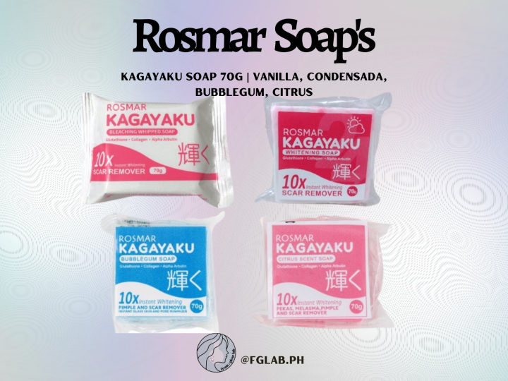 [𝗢𝗡-𝗛𝗔𝗡𝗗] NEW PACKAGING Rosmar Kagayaku Soap 70g | Vanilla, Condensada ...