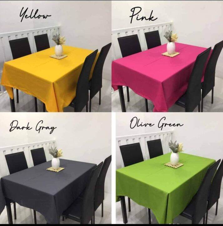 PLAIN TABLE CLOTH 4/6/8/10 seater | Lazada PH