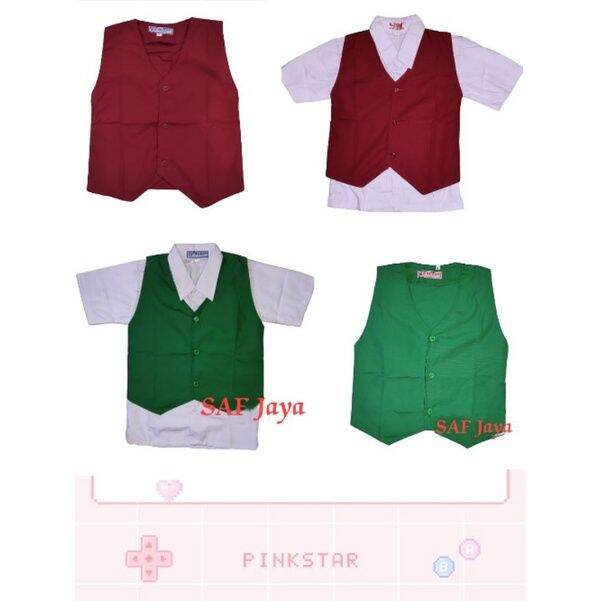 Rompi Hijau dan rompi merah anak SD aksesoris sekolah | Lazada Indonesia