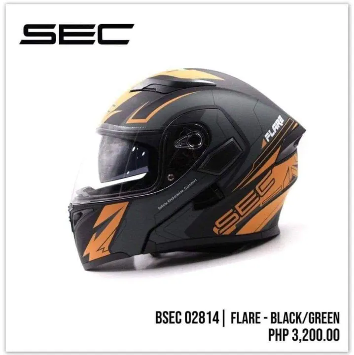 Sec Full Face Modular Dual Visor Helmet (New Arrival) | Lazada PH