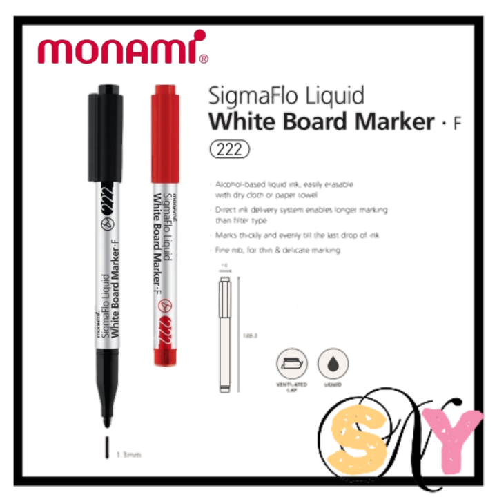 Monami Sigmaflo White Board Marker F 222 | Lazada