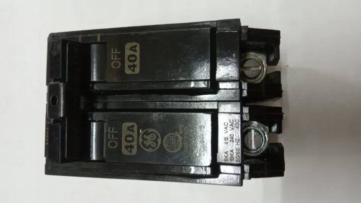 GE Breaker Circuit Breaker ORIGINAL TQL 40 Amperes 2 Pole Plug-In Type ...