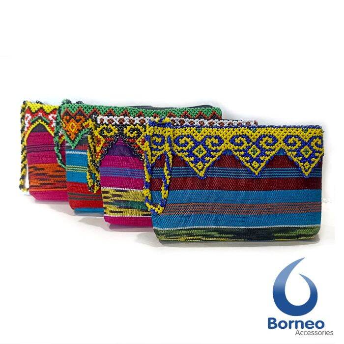 Dompet Pouch Kain Tenun Ulap Doyo Manik Dayak Kalimantan | Lazada Indonesia