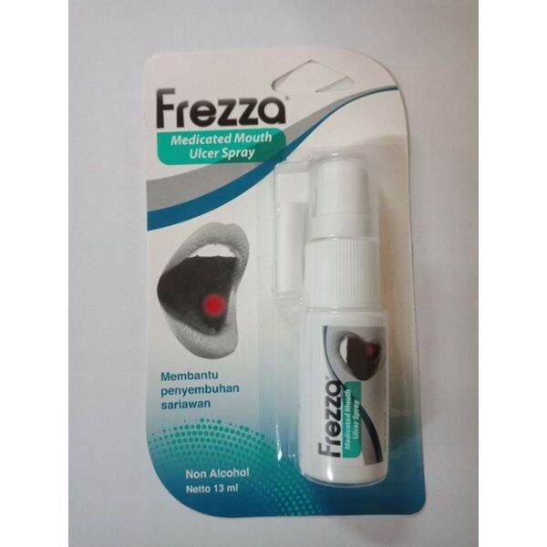 Obat Sariawan & Penghilang Bau Mulut FREZZA Medicated Mouth Ulcer Spray ...