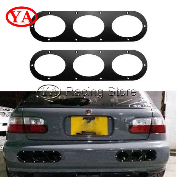 JDM Rear Bumper Air Diffuser Race Diversion Panel Universal Speed Hole ...