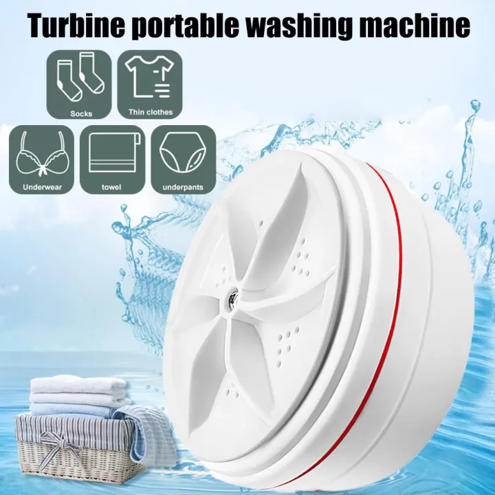 Mini Turbo Washing Machine Ultrasonic Washing Machine Socks Washing ...