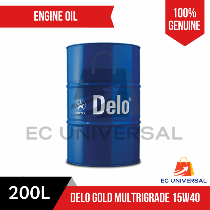 Caltex Diesel Engine Oil Delo Gold 15W40 MG Multigrade (200L) Liters ...