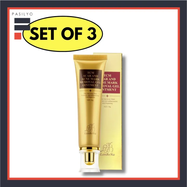 SET OF 3 LANBENA TCM Scar AND Acne Removal Gel Ointment 30g Repairing ...