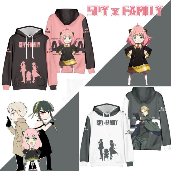 Anime Spy X Family Men Hoodies Sweatwear Anya Loid Yor Forger Women ...