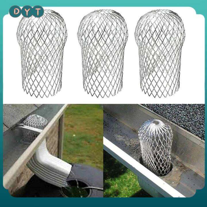 DYT Useful Anti-blocking Leaf Debris Trap Downpipe Strainer Roof Floor Drain Rain Pipe Cap ...