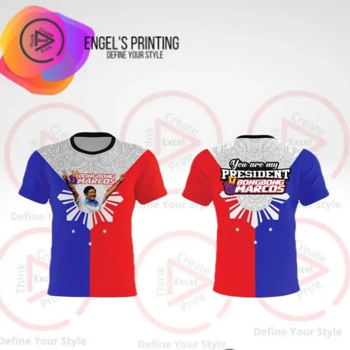 T shirt for men/2022 BBM Sarah Supporter Shirt (flag)(1PCS) | Lazada PH
