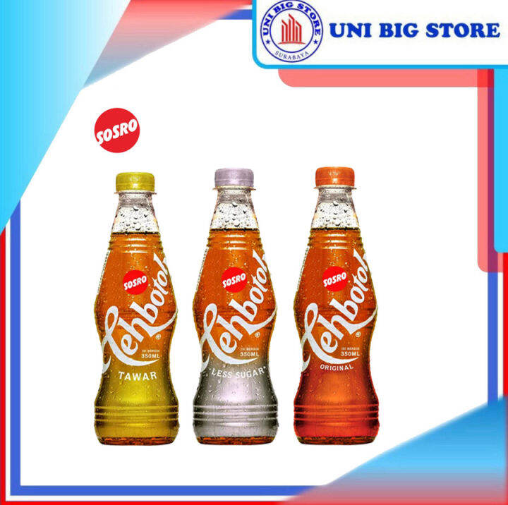Teh Botol Sosro Original Less Sugar Tawar 350 ml Jasmine Tea Bottle ...