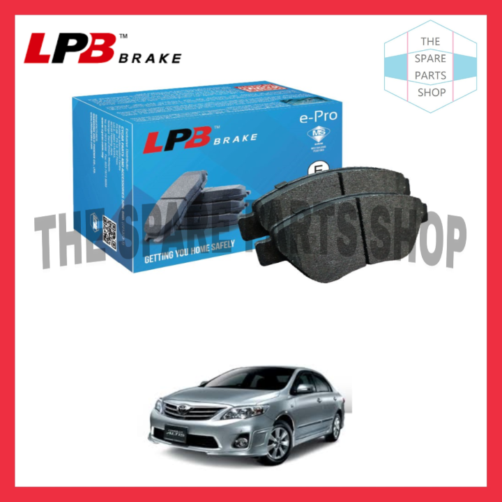 TOYOTA ALTIS ZZE142 REAR LPB DISC BRAKE PAD (A07440) | Lazada