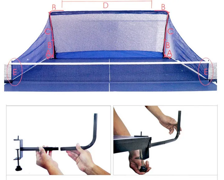 Professional Table Tennis Ball Catch Net Portable Automatic Ping Pong ...
