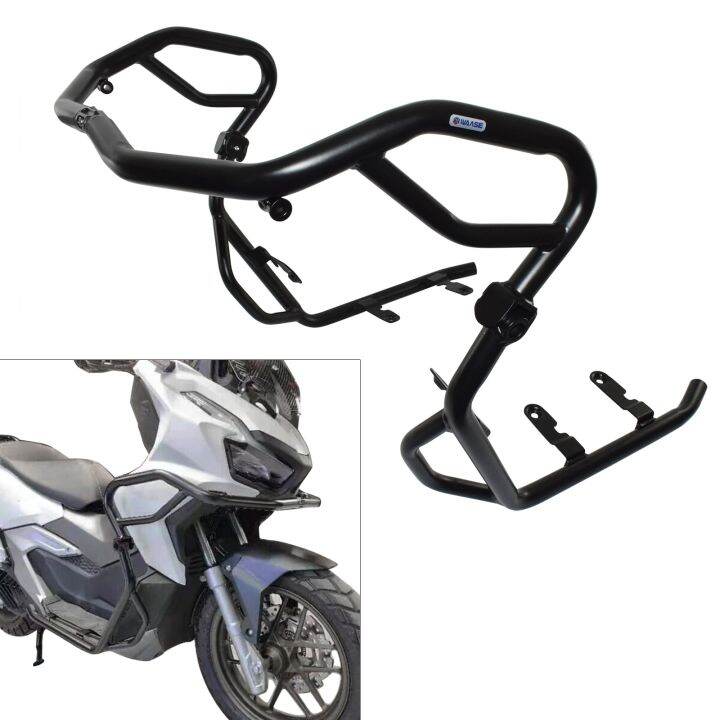QMSTART Racing Black Motorcycle Engine Guard Bumper Fairing Crash Bar ...