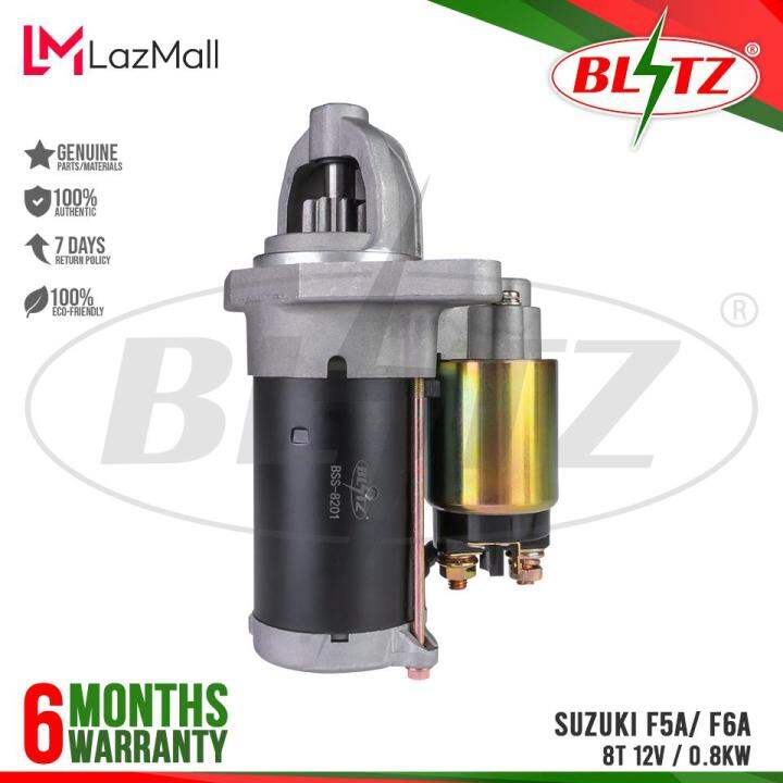 BLITZ STARTER ASSEMBLY SUZUKI F5A/F6A 8T 12V / 0.8KW 6 MONTHS WARRANTY ...