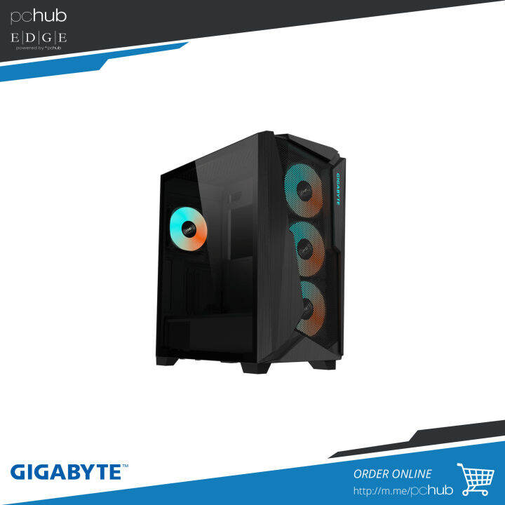 Gigabyte C301G Mesh aRGB TG, black, ATX, 4x120mm, USB3 1C 2A | Lazada PH