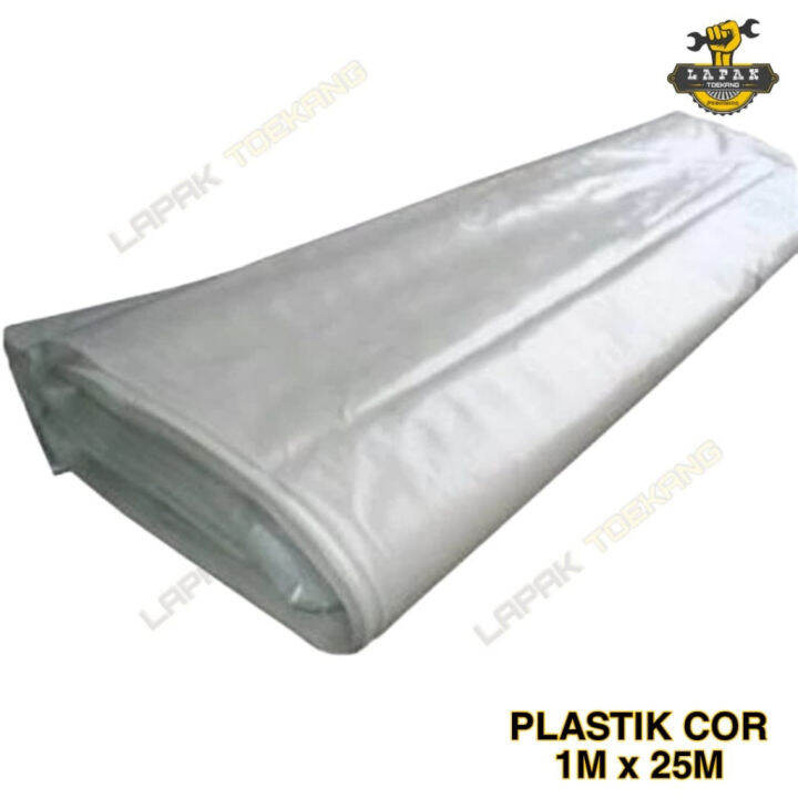 Plastik Lembaran PE Cor Rol - Lebar 1m Panjang 25m | Lazada Indonesia