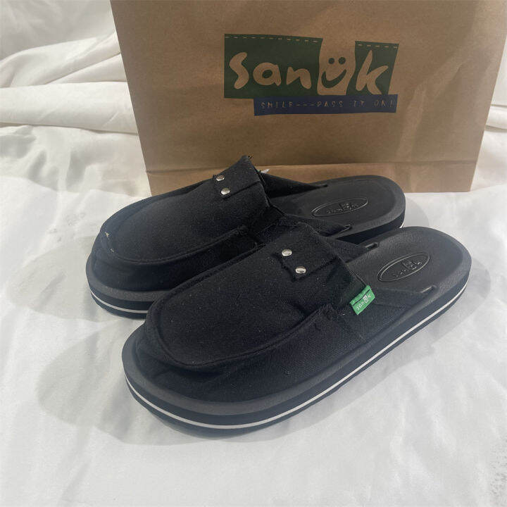 New Casual half shoes Sanuk Shoes For Men 2022 Color Stripe high ...