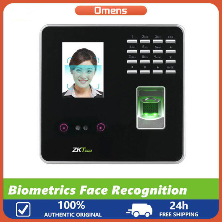 ZKTeco Biometric Face Fingerprint Time Card Attendance Machine Time ...