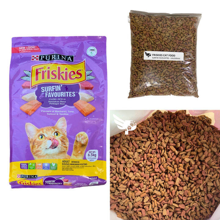 Friskies 1kg Repacked - Surfin' Favourites - Purina - Adult Cat Dry ...