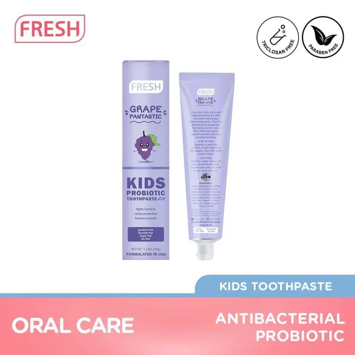 Fresh Kids Probiotic Toothpaste Grapefantastic 35g | Lazada PH