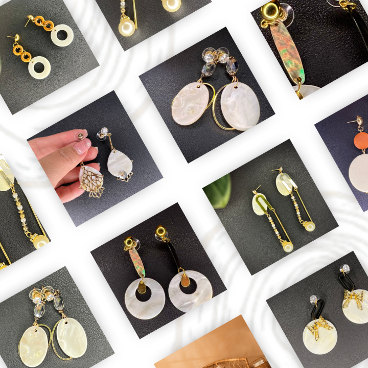 Native & Handmade - Natural: Capiz Shell /Faux Pearl/ Wooden Handicraft ...