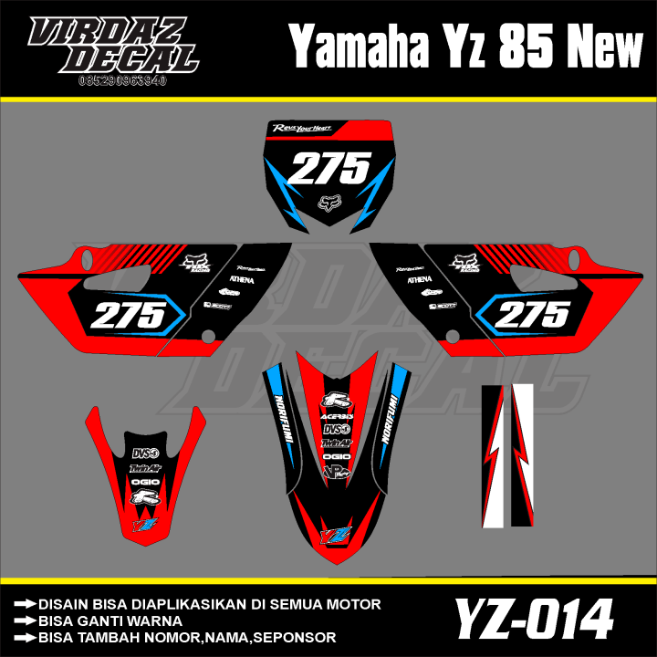 (TERMURAH) Decal Bebek Custom Yamaha GTX/Yz 85 New VDZ Desain Grafis ...