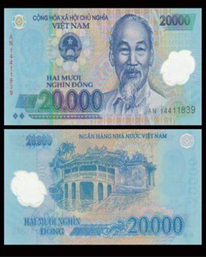 [Loh Banknote] Vietnam 20000 Dong Polymer (UNC) 全新 越南 20000盾 塑料钞 2012 ...