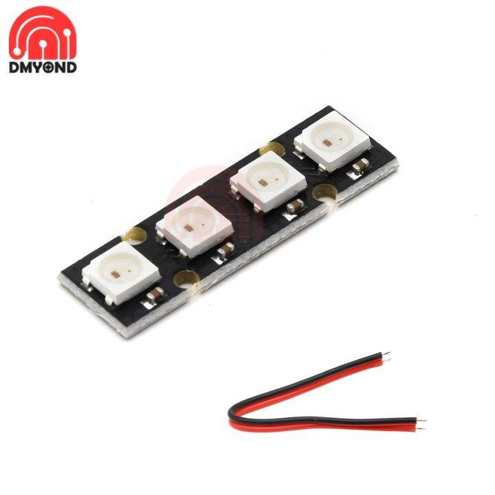 [Hot K] 4 Bit WS2812B RGB LED Lights Built-In Full Color-Driven ...