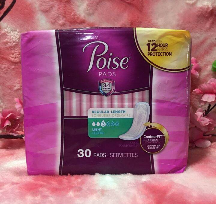 Poise Ultra Thins Light Absorbency Regular Length - 30pad/20pad ...