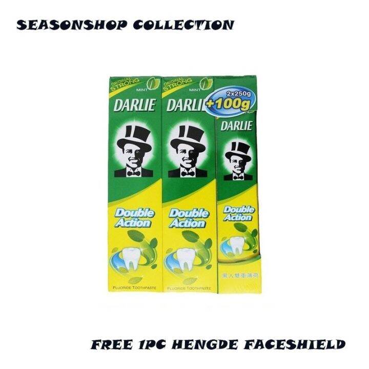 Darlie Double Action Fluoride Toothpaste Natural Mint (2 x 250g 100g) 600g | Lazada PH