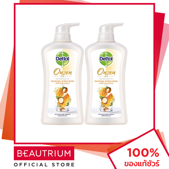 DETTOL Onzen Nourishing Shower Gel ผลิตภัณฑ์ทำความสะอาดผิวกาย 500g x 2 BEAUTRIUM บิวเทรี่ยม เดท ...