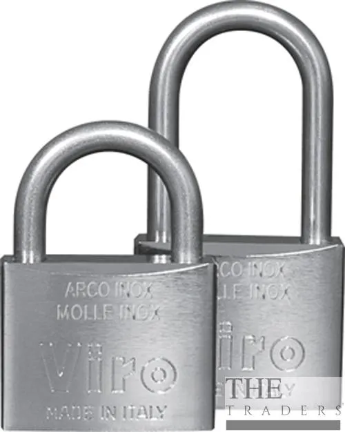 VIRO 377 MARINE GRADE 50MM STAINLESS STEEL PADLOCK - 50MM LONG SHACKLE ...