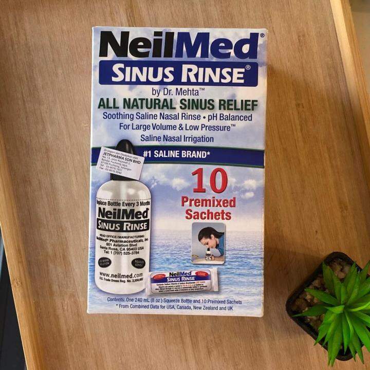 NeilMed Sinus Rinse All Natural Sinus Relief 10 Premixed Sachets | Lazada